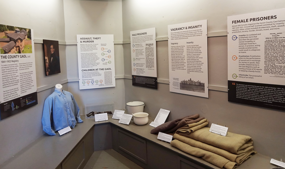 New Huron Historic Gaol exhibit shares historical data about prisoners ...